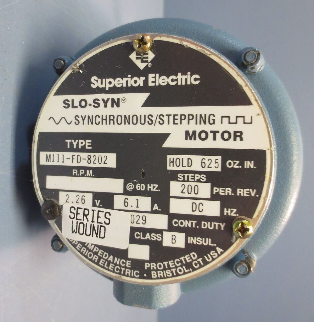 Superior Electric SLO-SYN Synchronous Stepping Motor 200 Steps/Rev M11 ...