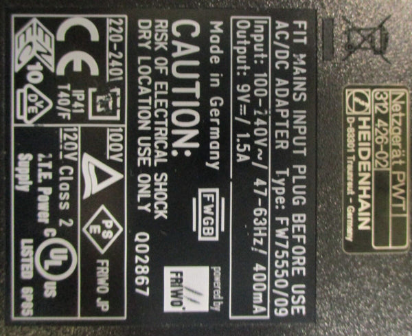 Heidenhain PWT 18 Encoder Checking Device 325 413-01 PWT18 | eTech Surplus