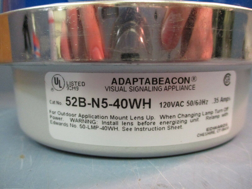 AdaptaBeacon Rotating Light BLUE 52B-N5-40WH 40 Watt Halogen Lamp 120V | eTech Surplus