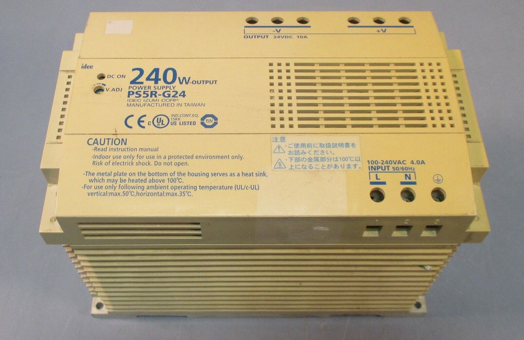 Idec PS5R-G24 240W Output Power Supply 100-240VAC Input Used | eTech Surplus