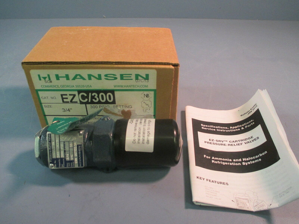 Hansen Cartridge Relief Valve 3/4" EZC/300 | eTech Surplus