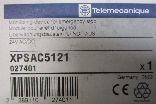 Schneider Electric Telemecanique XPSAC5121 Emergency Stop Monitoring D ...