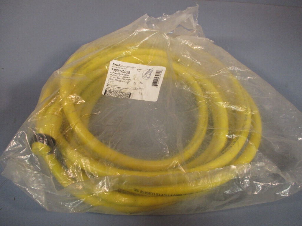 BRAD CONNECTIVITY FEMALE STRAIGHT PVC CORDSET 1300070028 | eTech Surplus