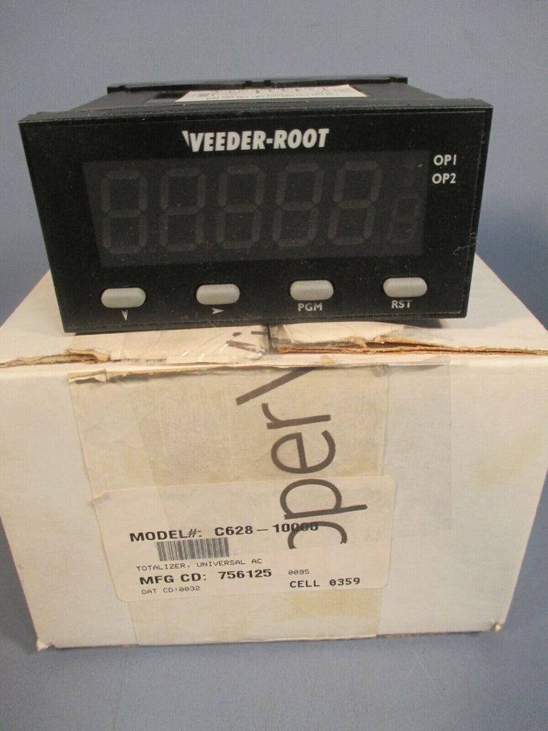 Veeder Root Digital Rate Meter Totalizer Model# C628-10000 | eTech Surplus