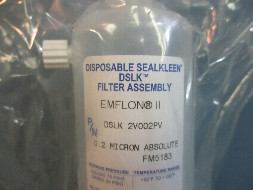 PALL EMFLON II DSLK 2V002PV Gas Filter .02 Micron Absolute FACTORY SEA ...