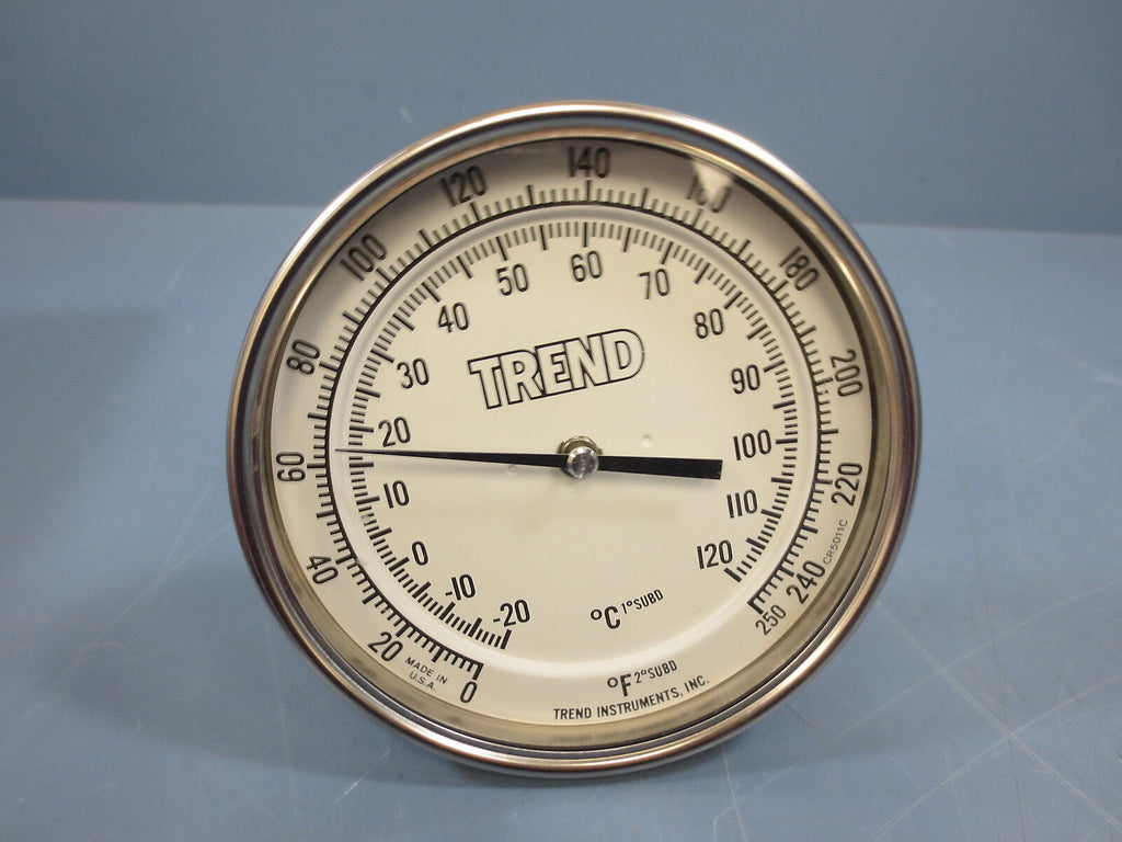 Trend Instruments Model 50 Bimetal Thermometer 5" Back Connected ...