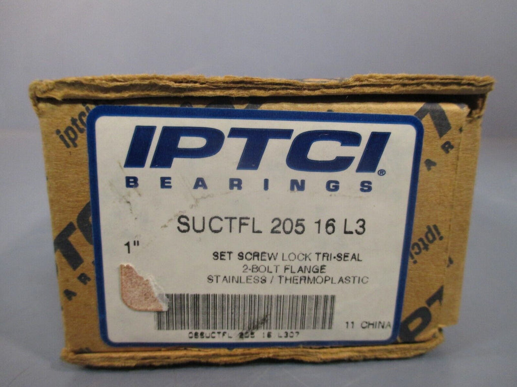 IPTCI 2-Bolt Ball Bearing Flange Unit 1" SUCTFL 205 16 L3 | eTech Surplus