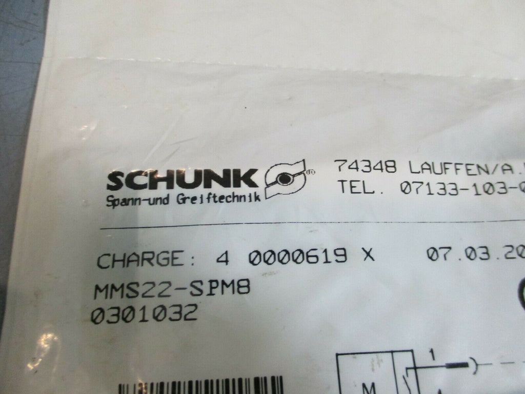 Schunk MMS22-SPM8 Magnetic Sensor Factory Sealed | eTech Surplus
