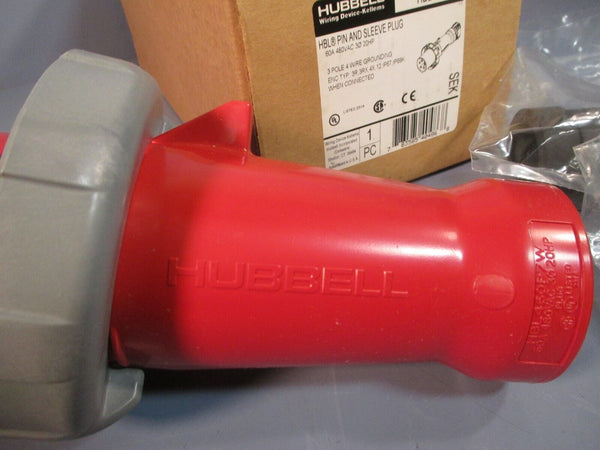 HUBBELL PIN&SLEEVE PLUG 60A 480VAC 3P 4WIRE GROUNDING HBL460P7W | eTech ...