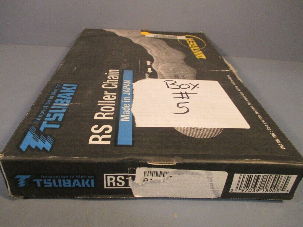 Tsubaki Single Strand Riveted Metric Roller Chain 10 Ft 120 Links Rs1