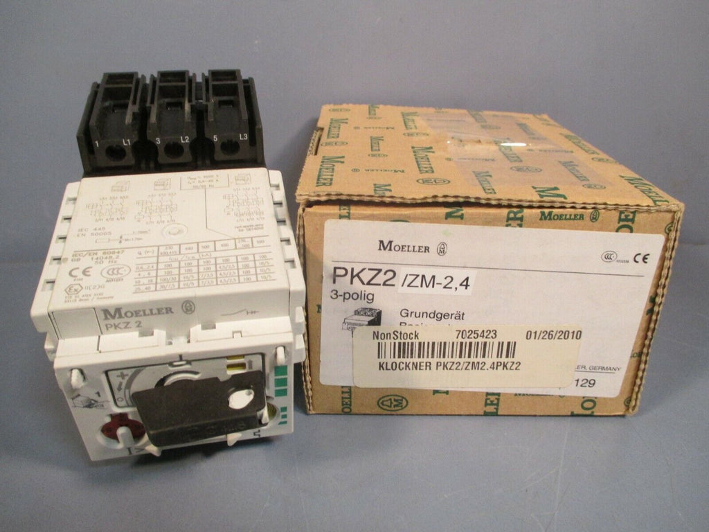 Klockner Moeller Circuit Breaker PKZ2/ZM-2,4 | eTech Surplus