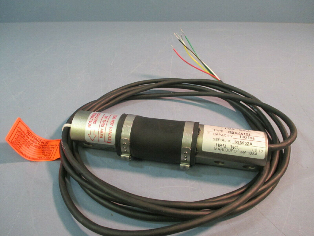 HBM LOAD CELL 100lbs CAPACITY BBS-10121 | eTech Surplus