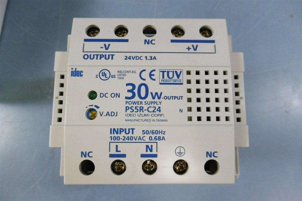 NIB IDEC PS5R-C24 Power Supply 24VDC 1.3A Output | eTech Surplus