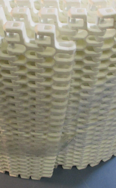 Intralox Series 2400 Radius Flush Grid White Conveyor Belt 12" W Appro ...