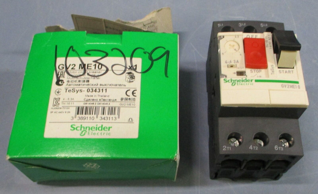 Schneider Electric GV2ME10 Motor Circuit Breaker TeSys-034311 440VAC ...