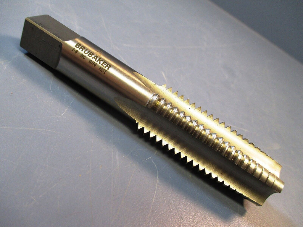 Brubaker High Speed Taper Hand Tap, 1-8 NC, GH4, HS1, 4 flute | eTech ...