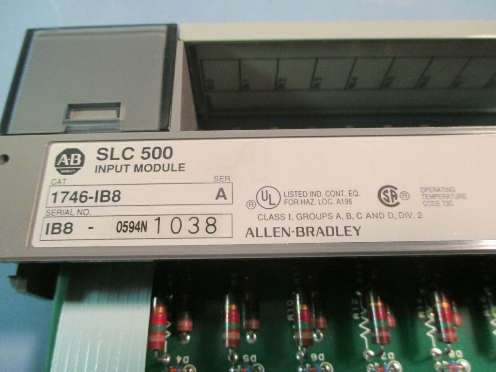 ALLEN BRADLEY INPUT MODULE SLC 500 SERIES A 1746-IB8 | eTech Surplus