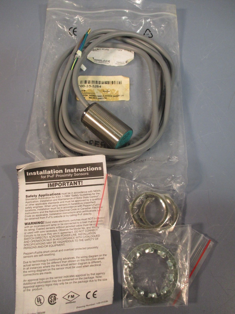 Pepperl Fuchs Proximity Sensor Nbb10 30gm50 Ws Etech Surplus
