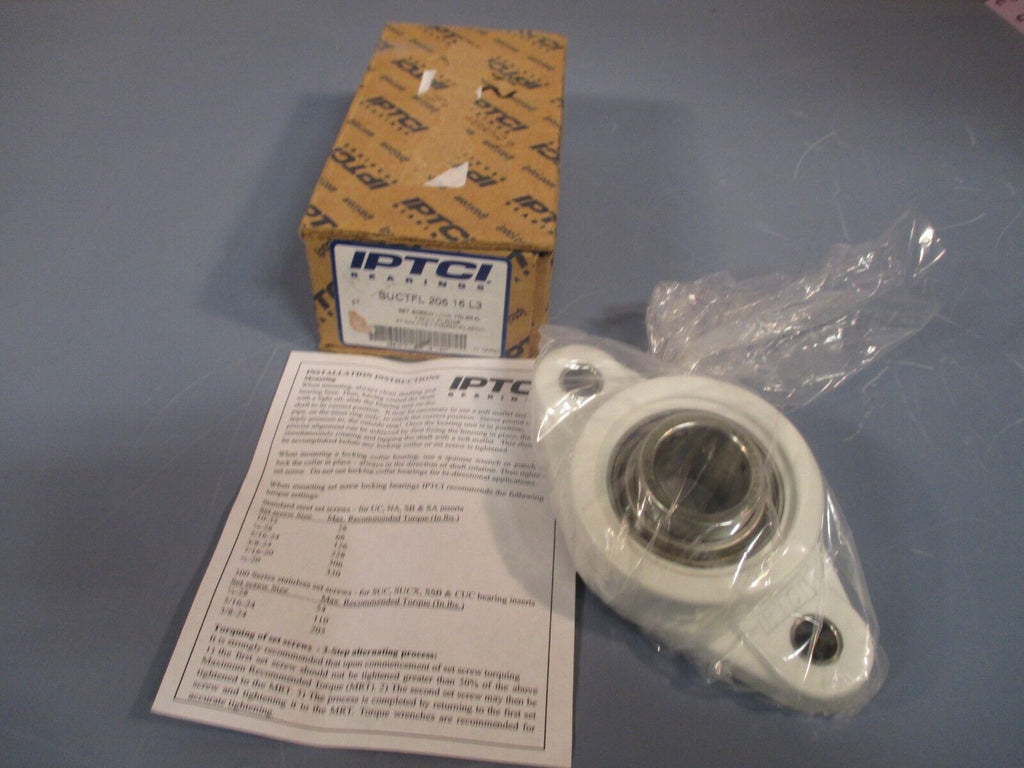 IPTCI 2-Bolt Ball Bearing Flange Unit 1" SUCTFL 205 16 L3 | eTech Surplus