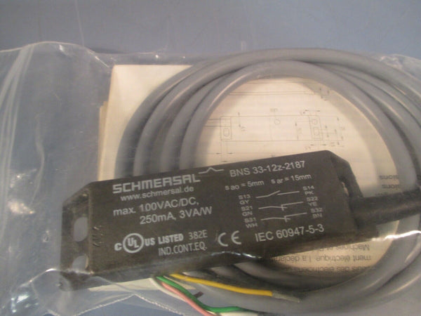SCHMERSAL Magnetic Actuator Non-Contact Safety Switch BNS33-12Z-2187 ...