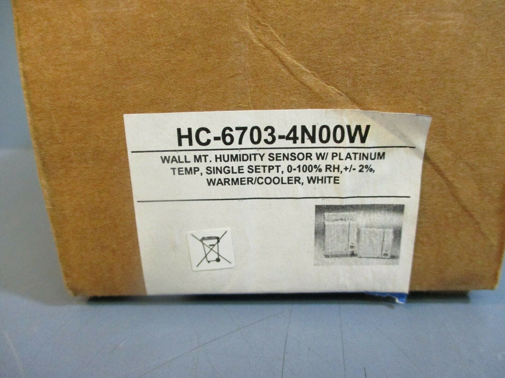 Johnson Controls HC-6703-4N00W Wall Mt. Humidity Sensor w/ Platinum Te ...