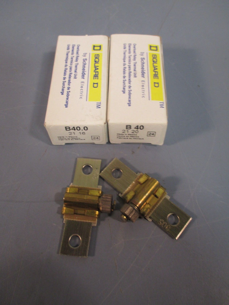 Square D Overload Relay Thermal Unit (Lot of 2) B40 | eTech Surplus