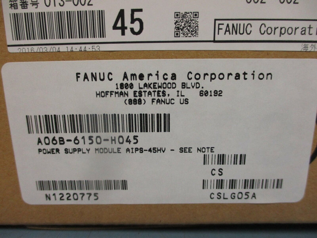 Fanuc A06B-6150-H045 Power Supply Module FACTORY SEALED | eTech Surplus