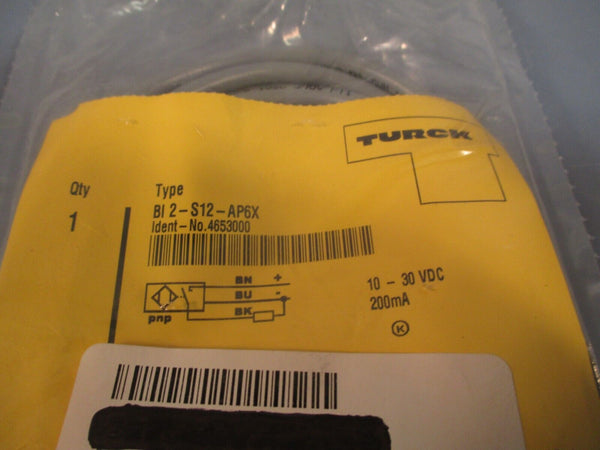 TURCK Inductive Sensor Bi2-S12-AP6X | eTech Surplus