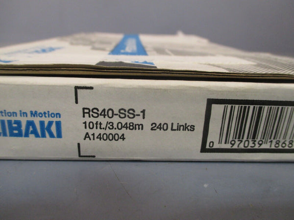 Tsubaki Roller Chain SS # 40 RS40-SS-1 | eTech Surplus
