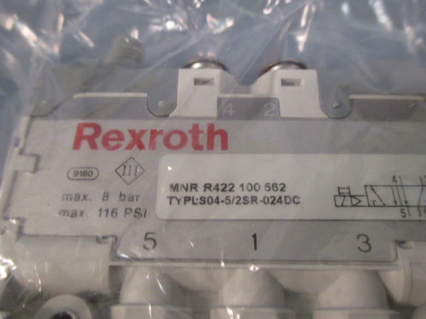 Rexroth Pneumatic Solenoid Valve TYPE .S04-5/2SR-024DC MNR-R422-100-56 ...