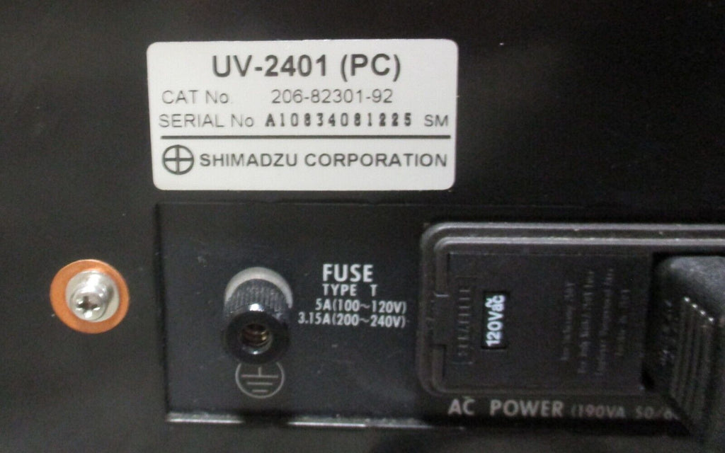 Shimadzu UV-2401PC UV-VIS Recording Spectrophotometer 206-82301-92 | eTech Surplus