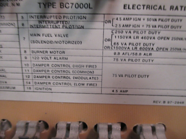 Honeywell Micro Computer Burner Control System BC7000L-1000 | eTech Surplus