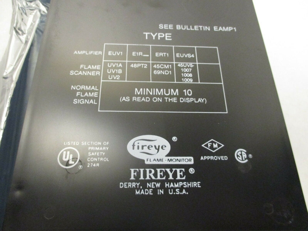 Fireye Infrared Auto-Check Flame Amplifier Module E1R1 NEW | eTech Surplus