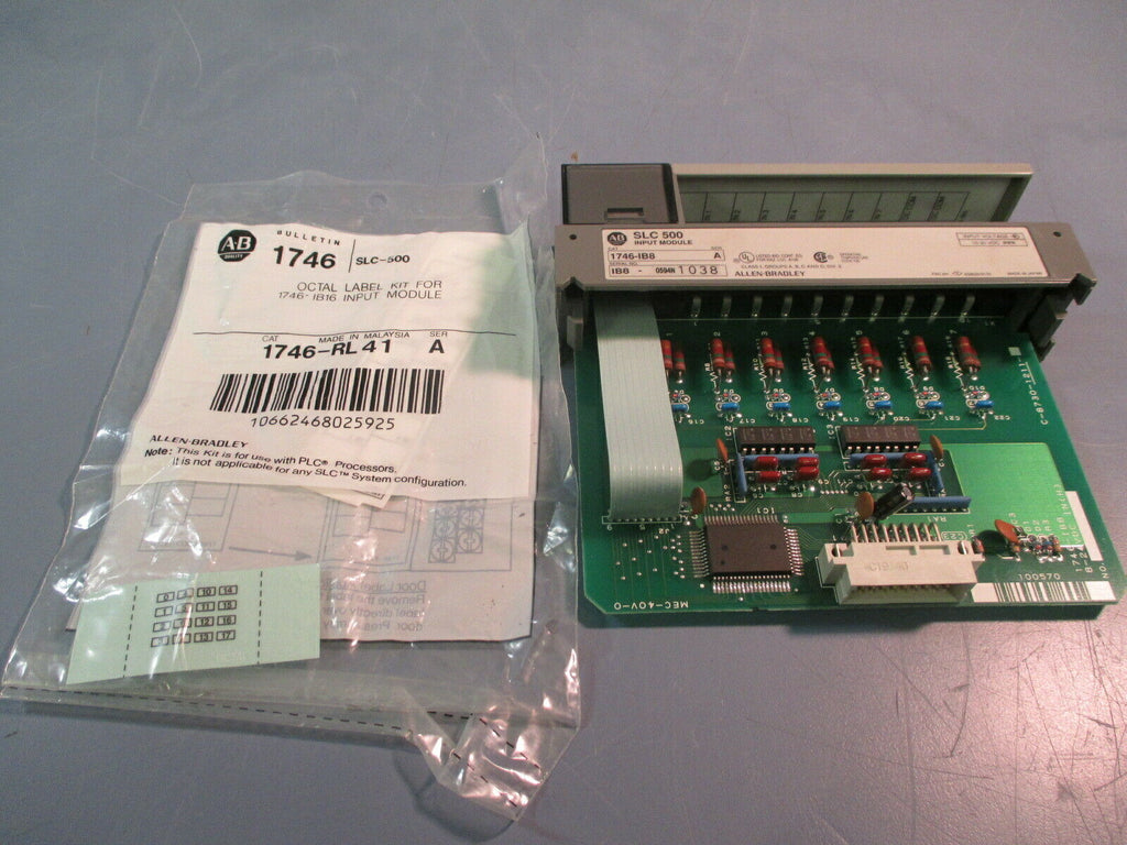 ALLEN BRADLEY INPUT MODULE SLC 500 SERIES A 1746-IB8 | eTech Surplus