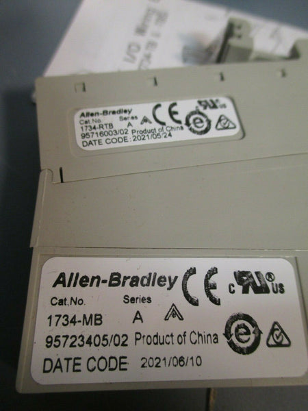 Allen-Bradley 1734-TB/1734-MB Point I/O Module Base w/ 1734-RTB IEC Te ...