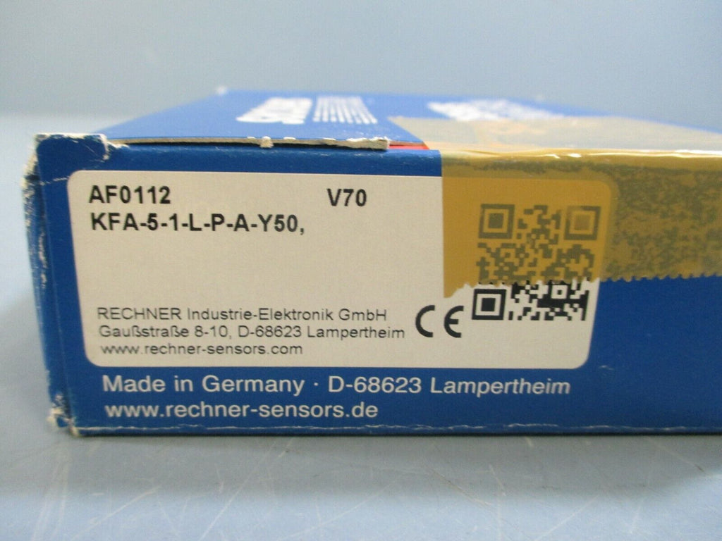 RECHNER SENSORS PROXIMITY SENSOR KFA-5-1-L-P-A-Y50 | eTech Surplus
