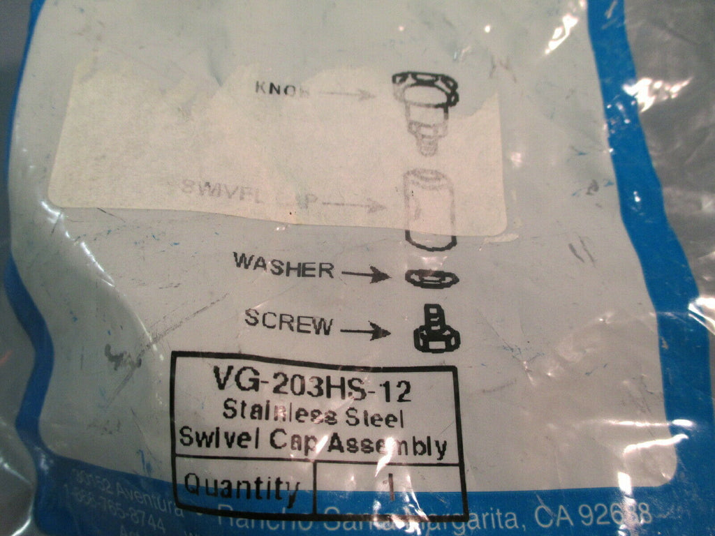 Solus Stainless Steel Swivel Cap Assembly VG-203HS-12 | eTech Surplus