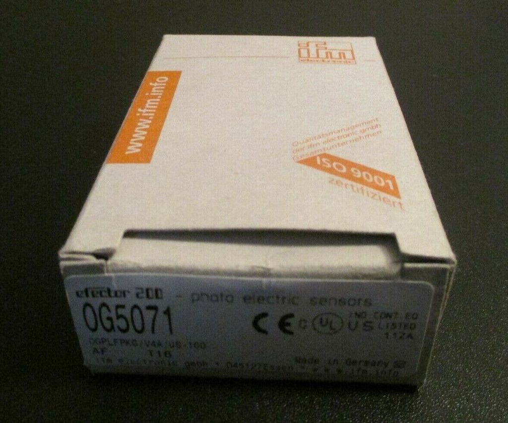 IFM Efector 200 Retro-Reflective Sensor OG5071 | eTech Surplus