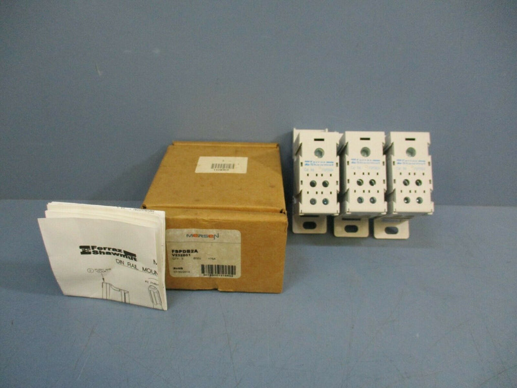 Mersen Ferraz Shawmut FSPDB2A Distribution Block 600V 175A NEW 3 Block ...