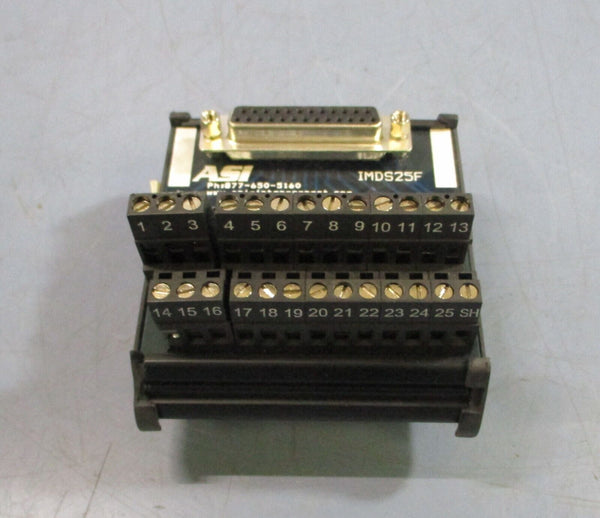 (Lot of 3) ASI IMDS25F Compact 25 Pin Interface Module | eTech Surplus