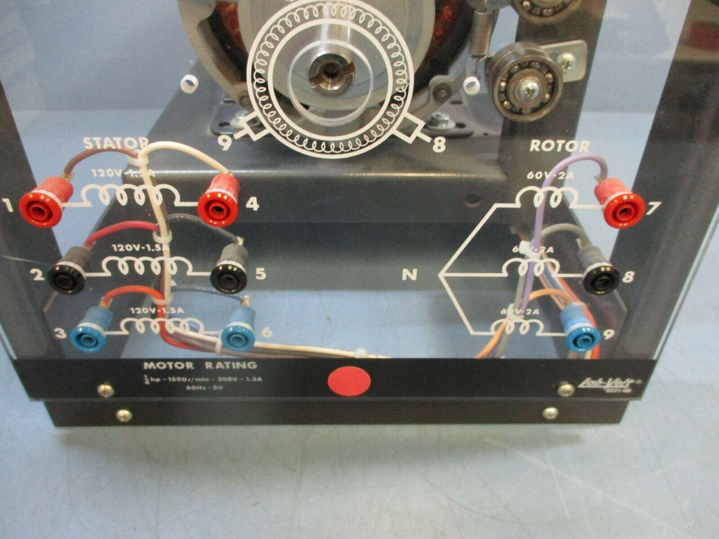 Lab-Volt 8231-00 Wound Rotor Machine ¼HP 1500r/min 208V 1.3A 60Hz ...
