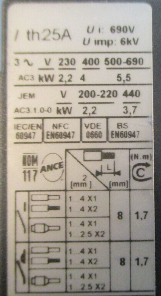 Schneider Electric Telemecanique LC1D09BD Contactor 24VDC 25A 3PH 600V | eTech Surplus