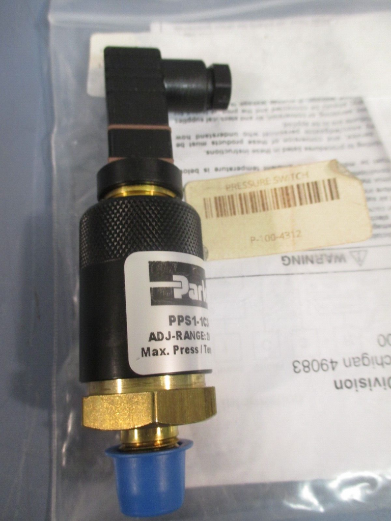 Parker Pressure Switch 20-120 PSI PPS1-1C3-RHM | eTech Surplus