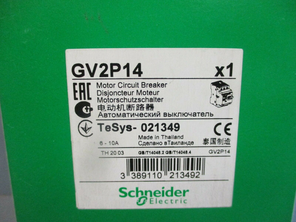 Schneider Electric GV2P14 Motor Circuit Breaker NEW | eTech Surplus