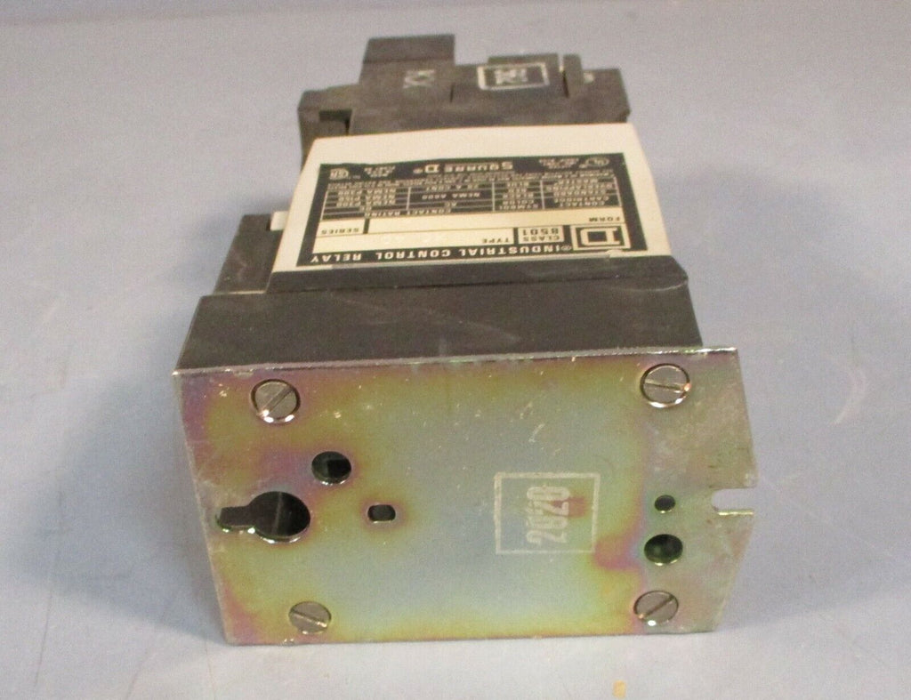 Square D 8501 XO 40 Form HW Series A Control Relay w/ XTD2 Timing Rela ...