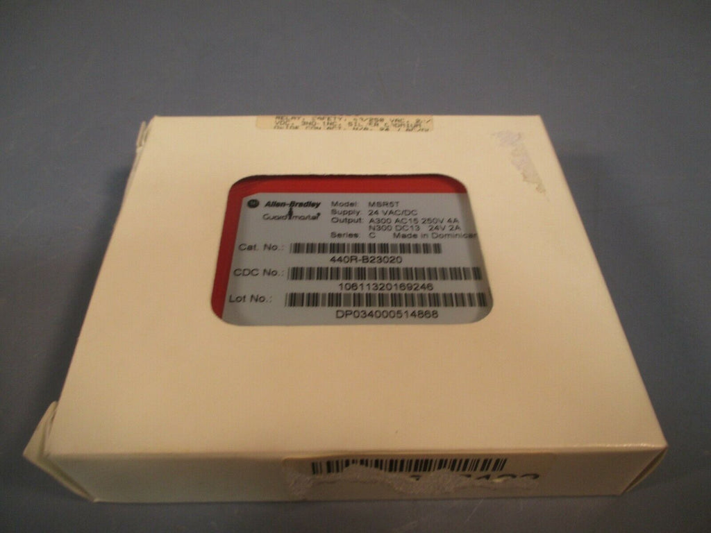 Allen Bradley Guardmaster Safety Monitor Relay Module Ser. C MSR5T 440 ...