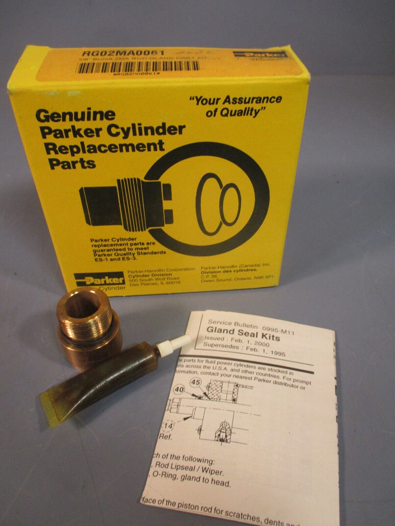 PARKER ROD GLAND CARTRIDGE KIT RG02MA0061 | eTech Surplus