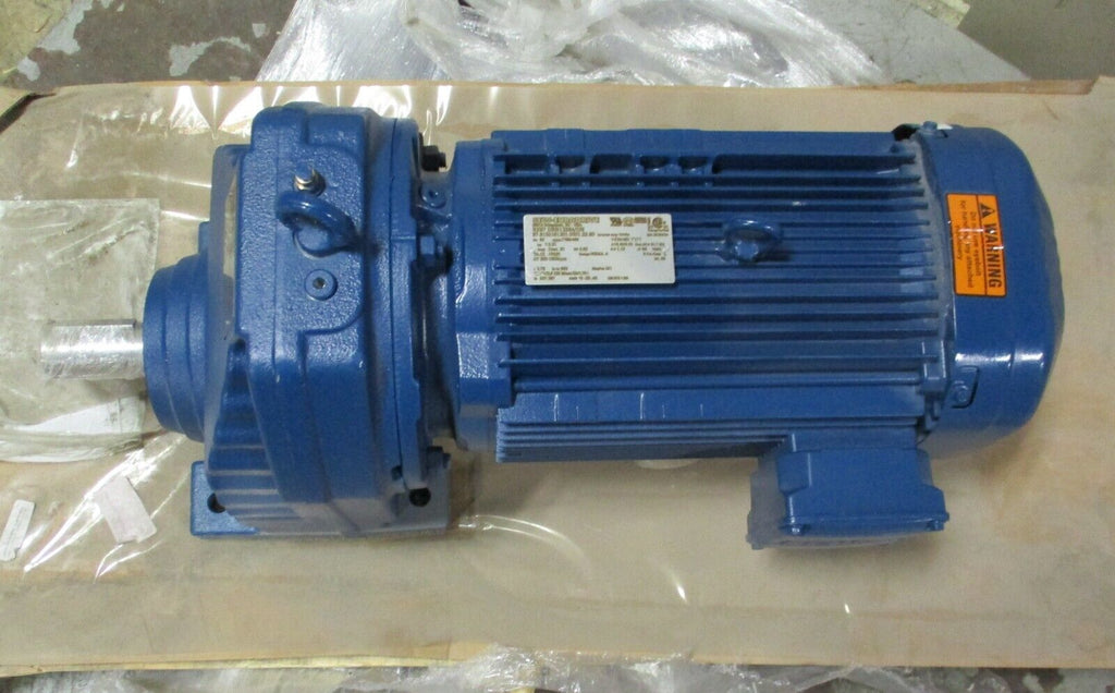 Sew Eurodrive RX87 DRN132S4/DH Gear Motor 7.5 HP, 468 Final RPM Out, 3 ...