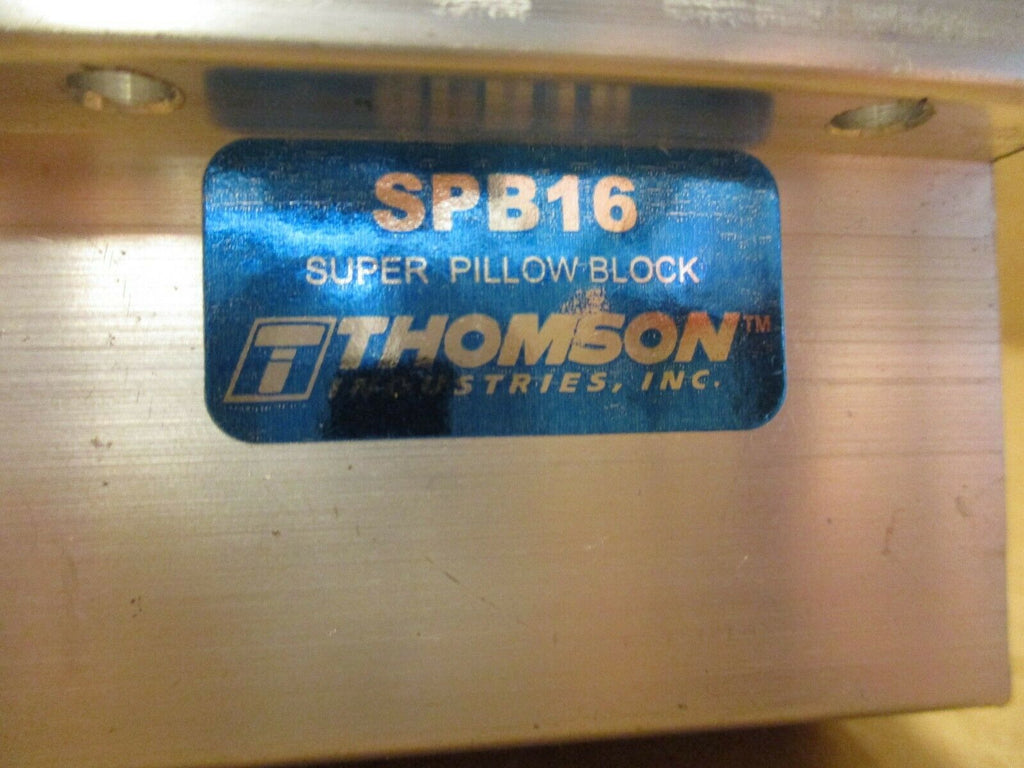 Thomson Super Pillow Block Bearing SPB16 NEW | eTech Surplus