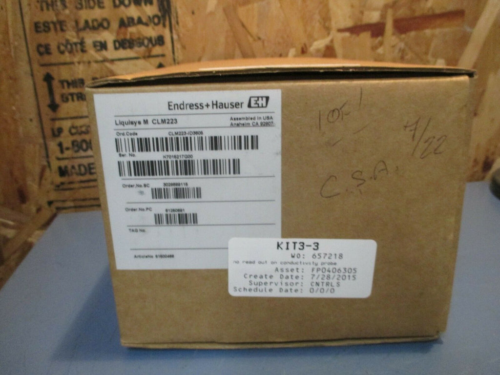 ENDRESS+HAUSER LIQUISYS-M CONDUCTIVITY MODULE TRANSMITTER CLM223-ID360 ...